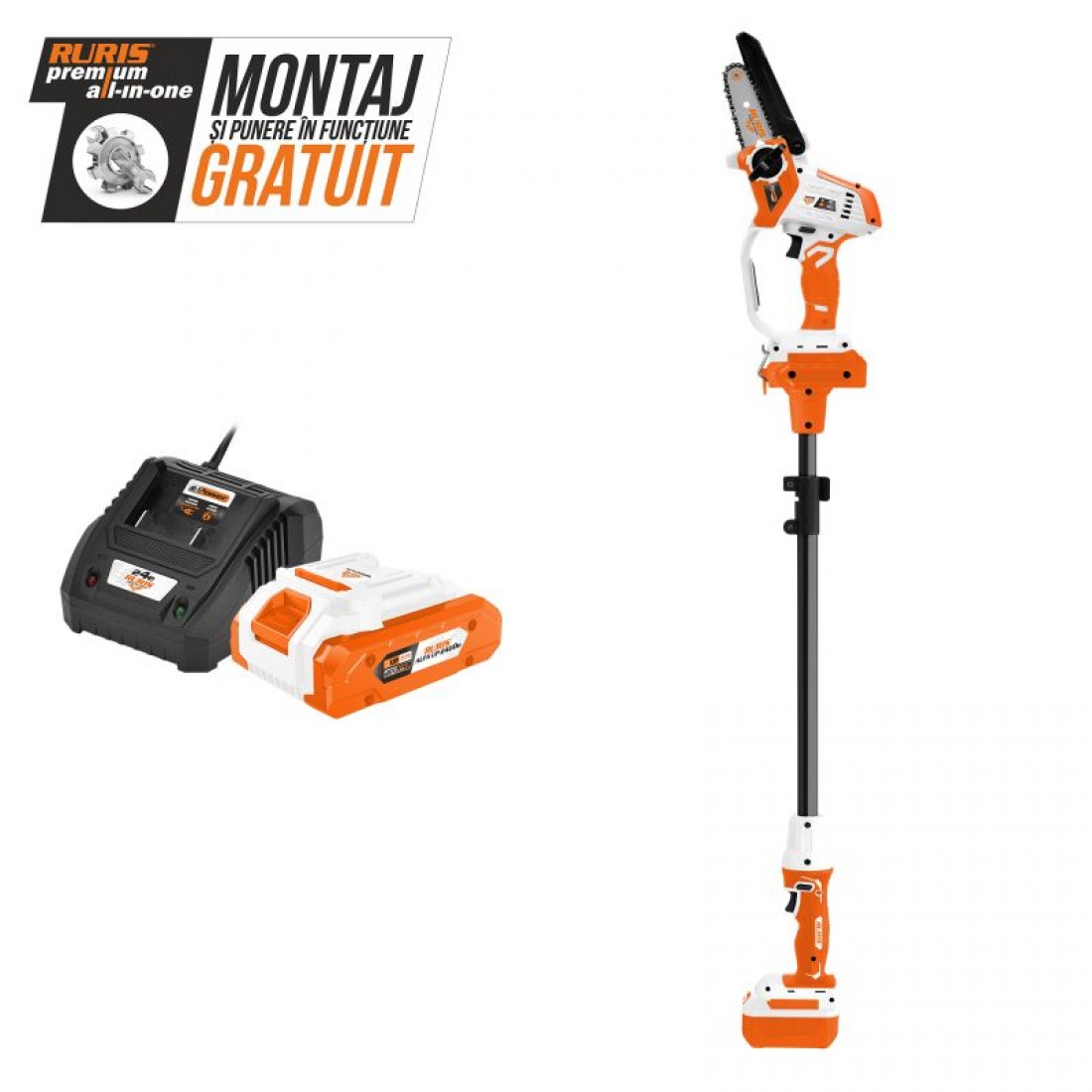 Electroferastrau telescopic pe acumulator RURIS 1424e Power Alfa UP ...