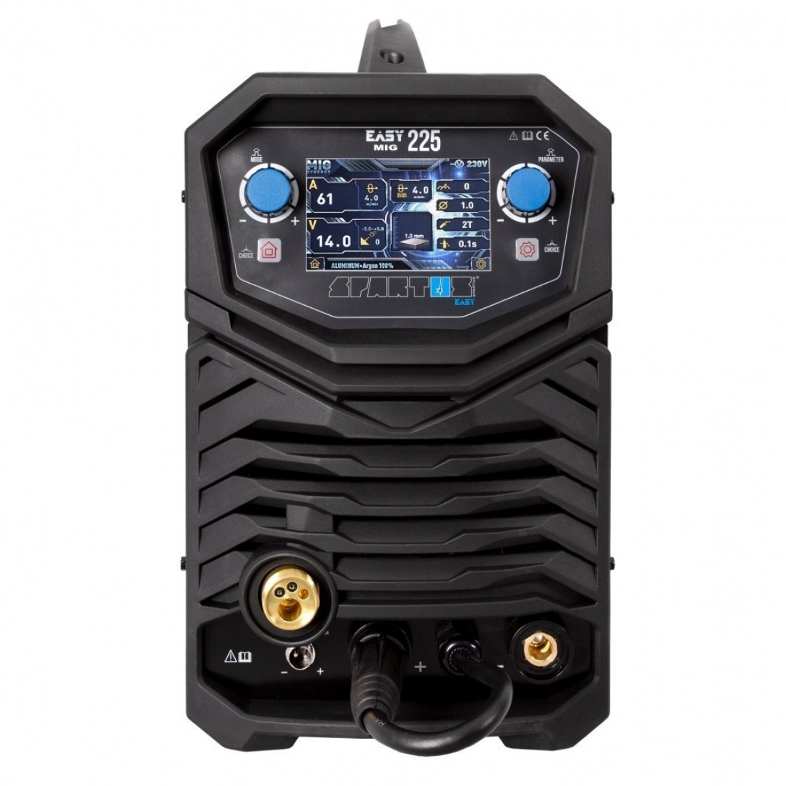 Spartus EasyMIG 225 LCD - 220A, Aparat de sudura MIG MAG 220V Rola 15Kg